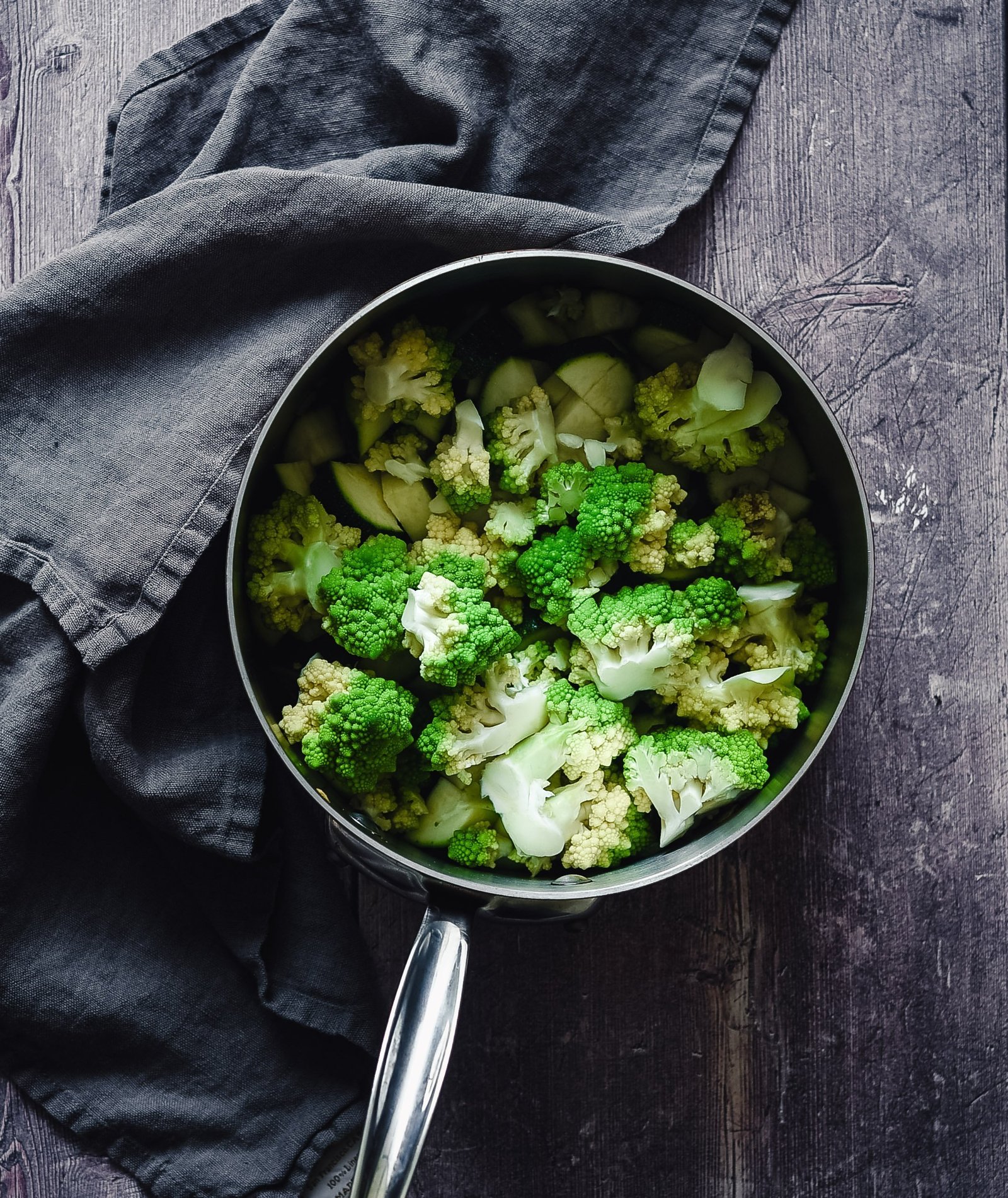 Creamy Romanesco Zucchini Soup | Nourish Deliciously