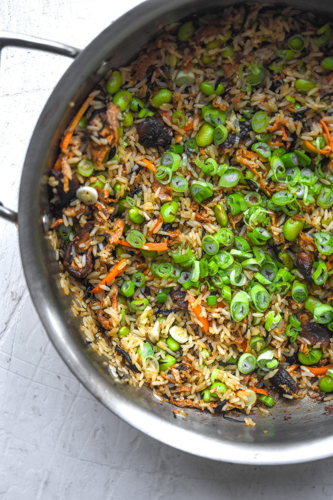 Japanese Hijiki Fried Rice | Nourish Deliciously