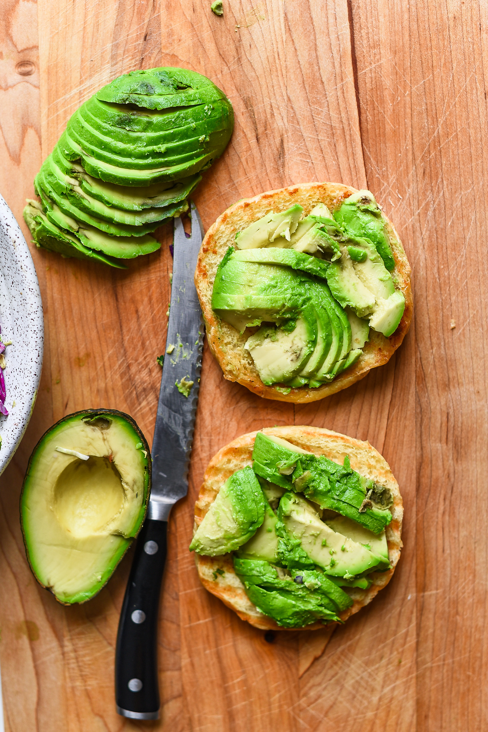 Halibut Burger with Spicy Brussels Slaw | Nourish Deliciously