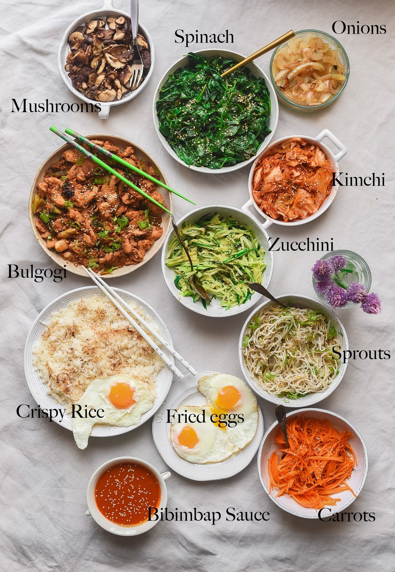 Diy Homemade Bibimbap Bowls Nourish Deliciously