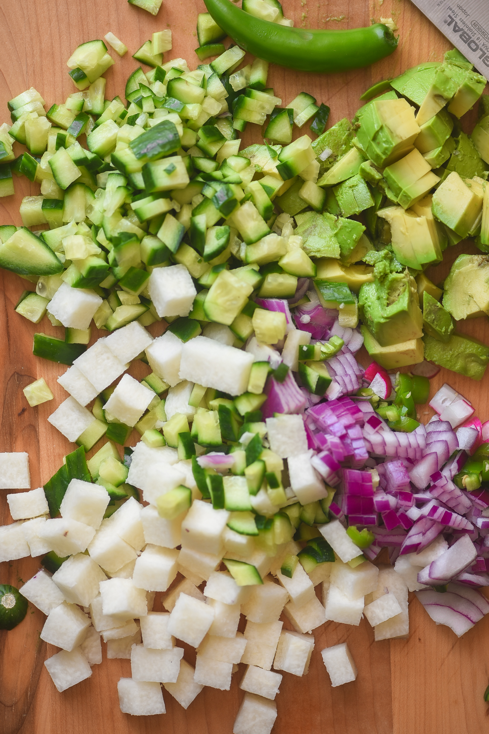 Shrimp Aguachile Tostada | Nourish Deliciously