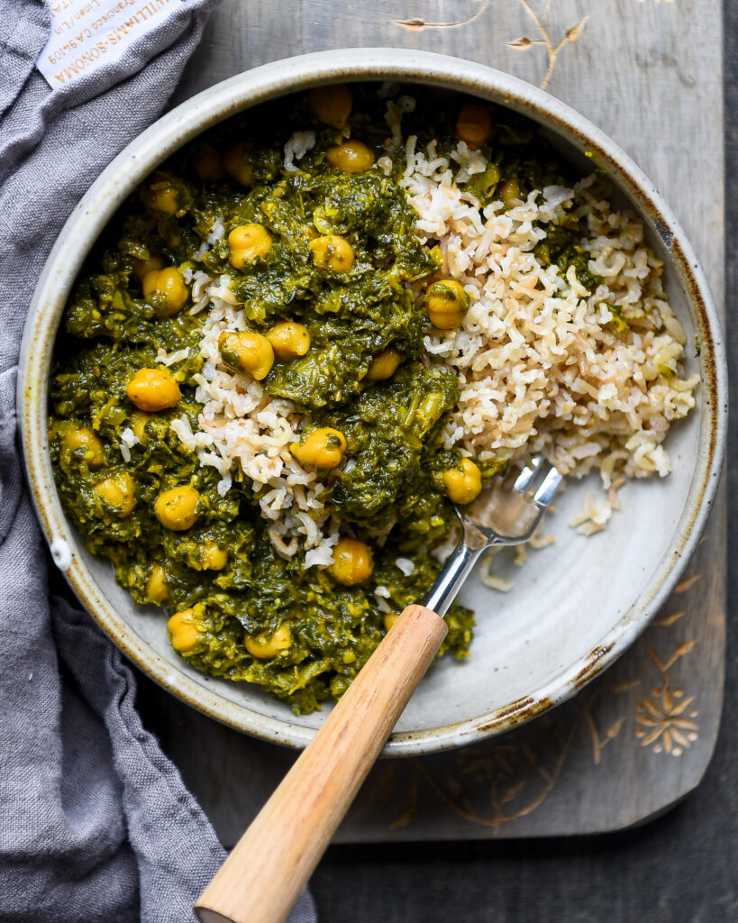 Saag Choley | Nourish Deliciously