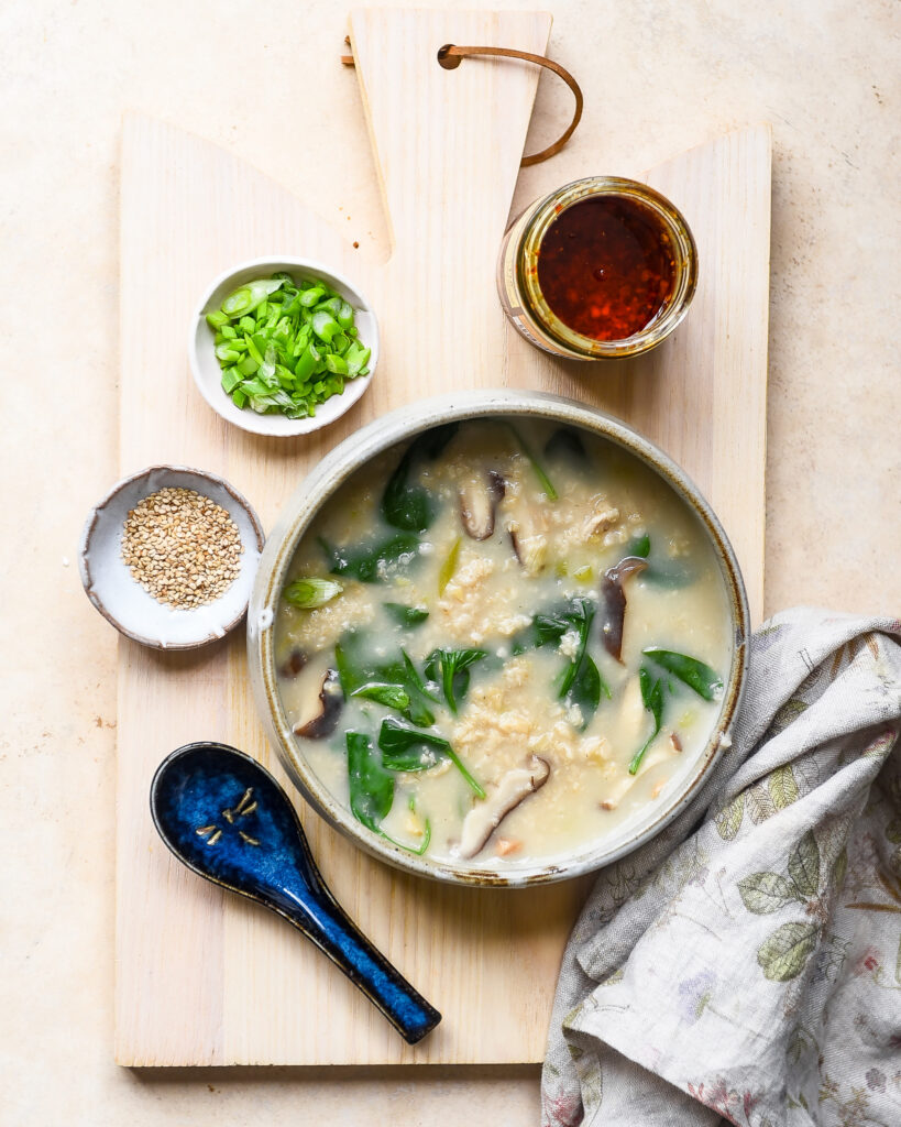 Oatmeal Congee | Nourish Deliciously
