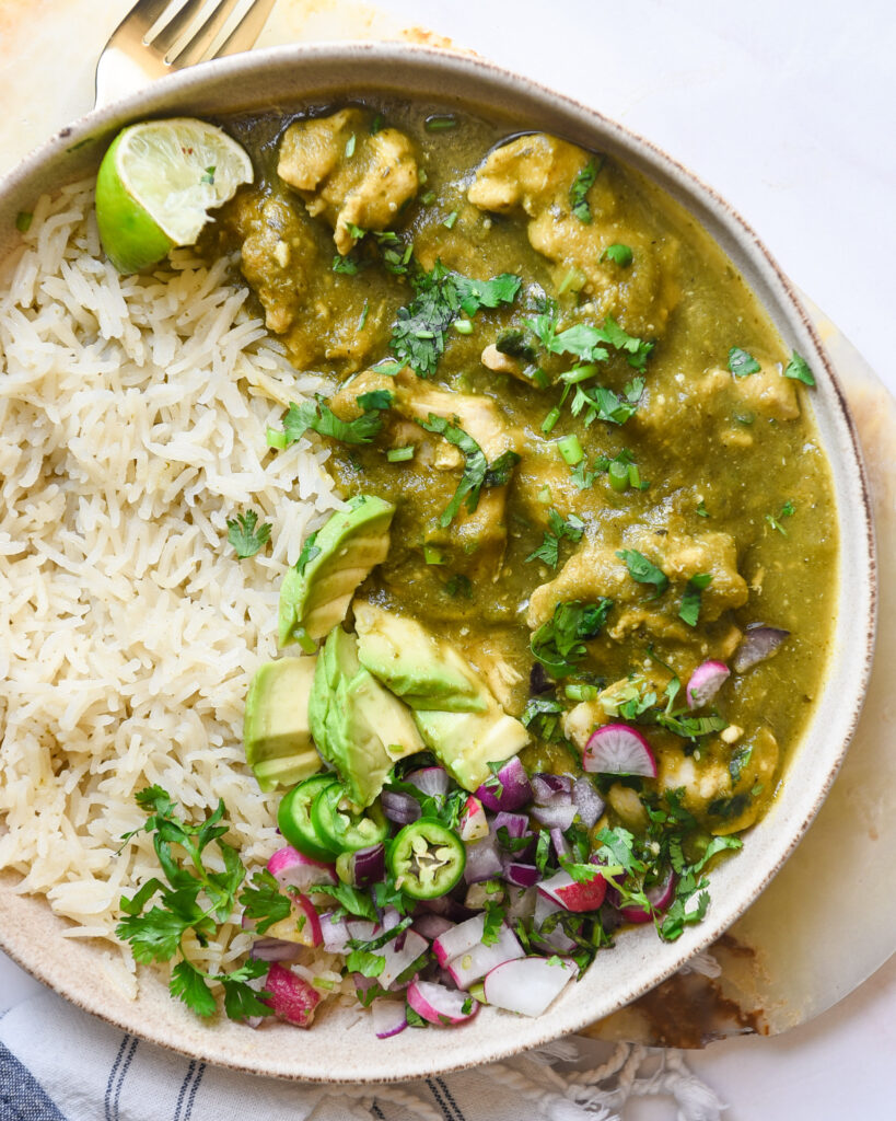 Chicken Chile Verde | Nourish Deliciously