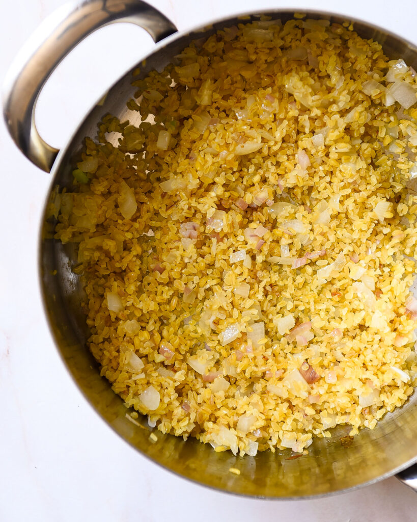 Simple Bulgur Pilaf | Nourish Deliciously
