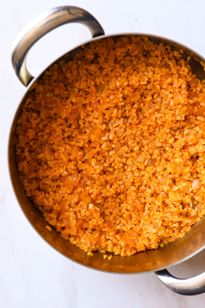 Simple Bulgur Pilaf | Nourish Deliciously