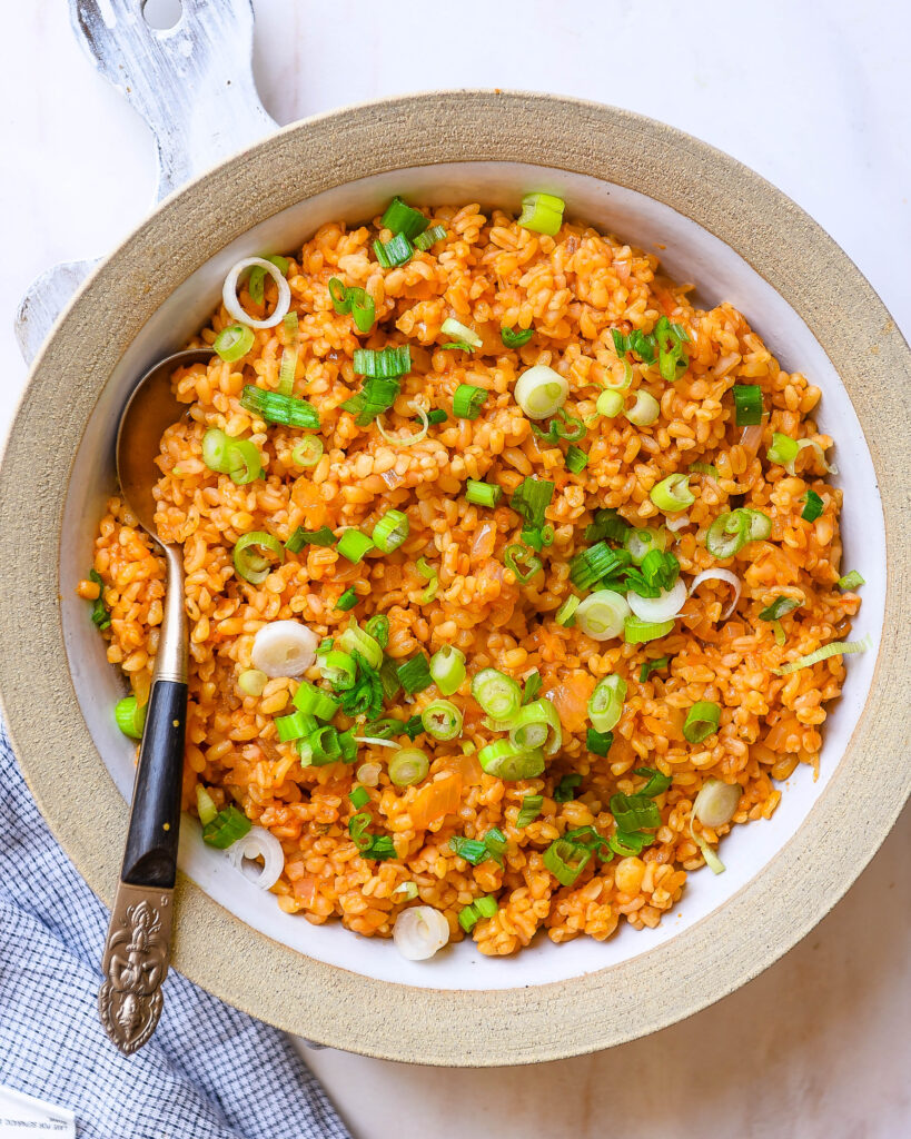 Simple Bulgur Pilaf | Nourish Deliciously