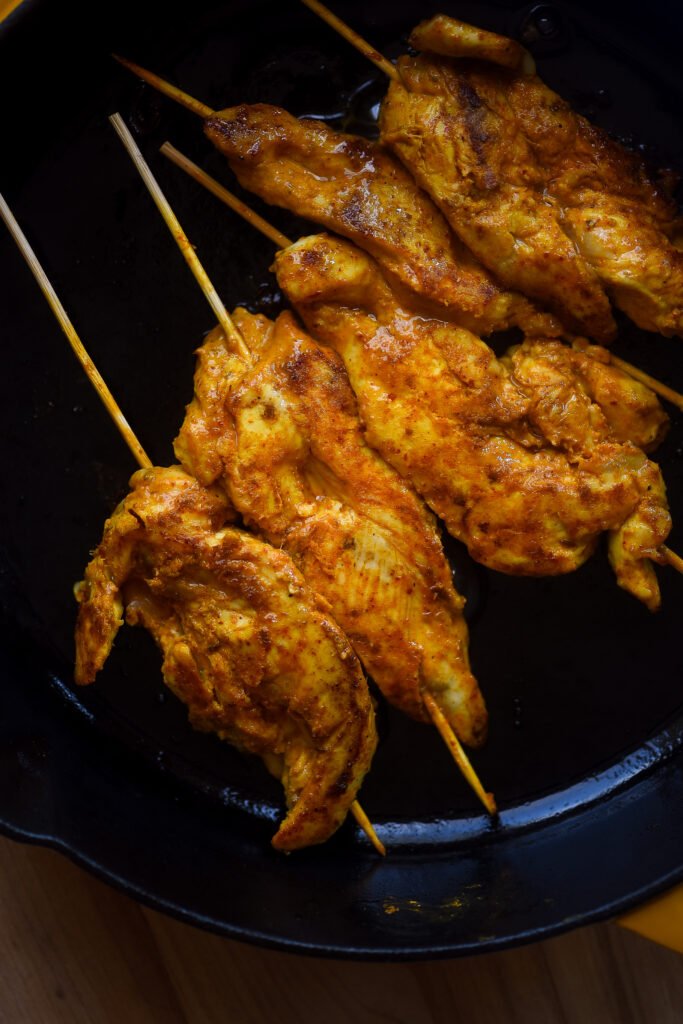 Satay Chicken Skewers | Nourish Deliciously
