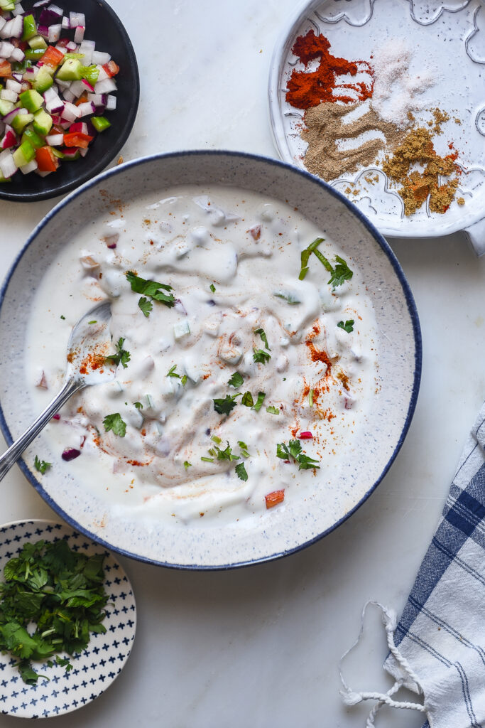 Vegetable Raita | Nourish Deliciously