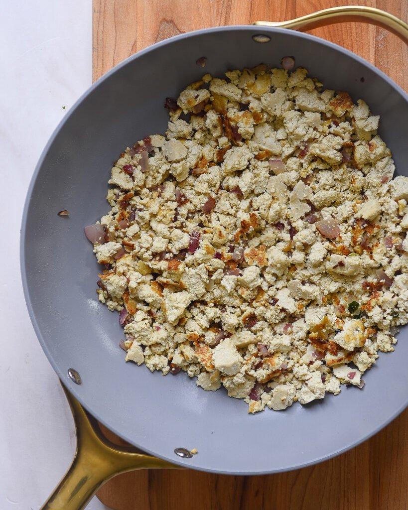 Paneer Bhurji (Scrambled Paneer with Peas) | Nourish Deliciously